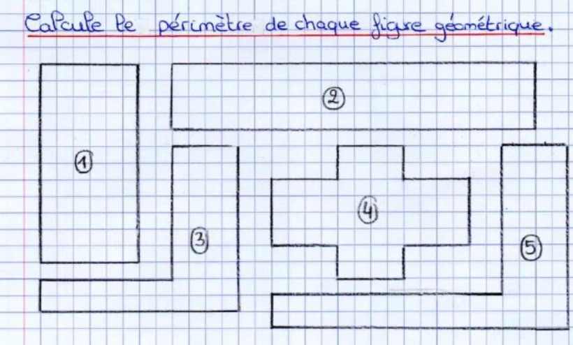 M2 Calculer les périmètres : exercices gratuits et corrigés